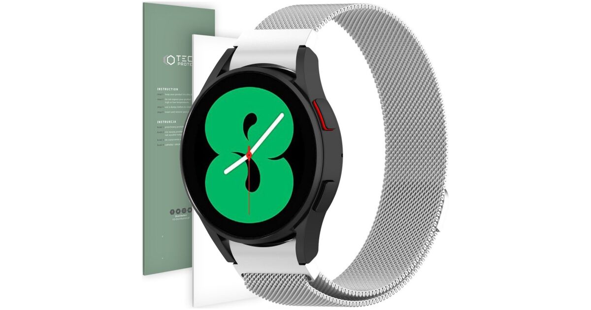 Tech-Protect Milaneseband 22Mm Samsung Galaxy Watch 4/5/6/7/Fe Silver | Pepita.hu