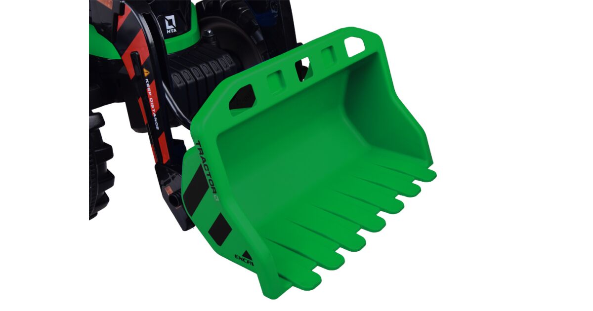 Gyermek elektromos traktor pótkocsival és funkcionális kanállal 24V ...