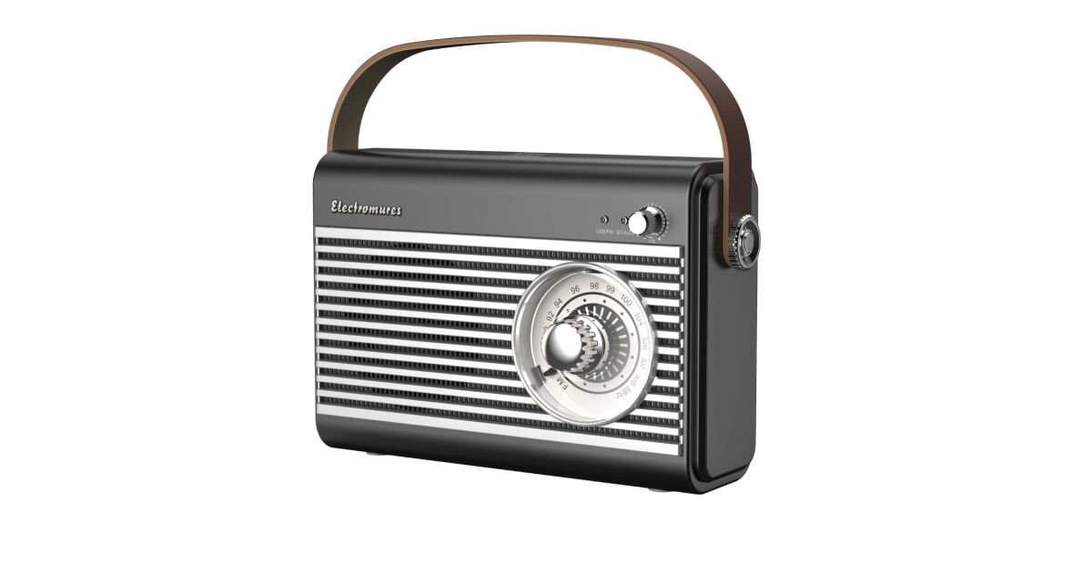 Retro rádió Bluetooth hangszóróval, Electromures EM 1007, 5V, Beépített ...