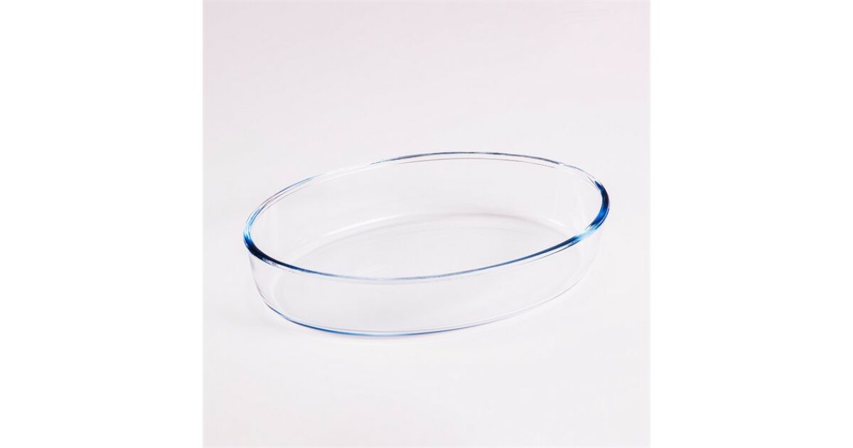 Borcan oval din sticlă termorezistent BORCAM 2.360ml, 306*216*60mm ...