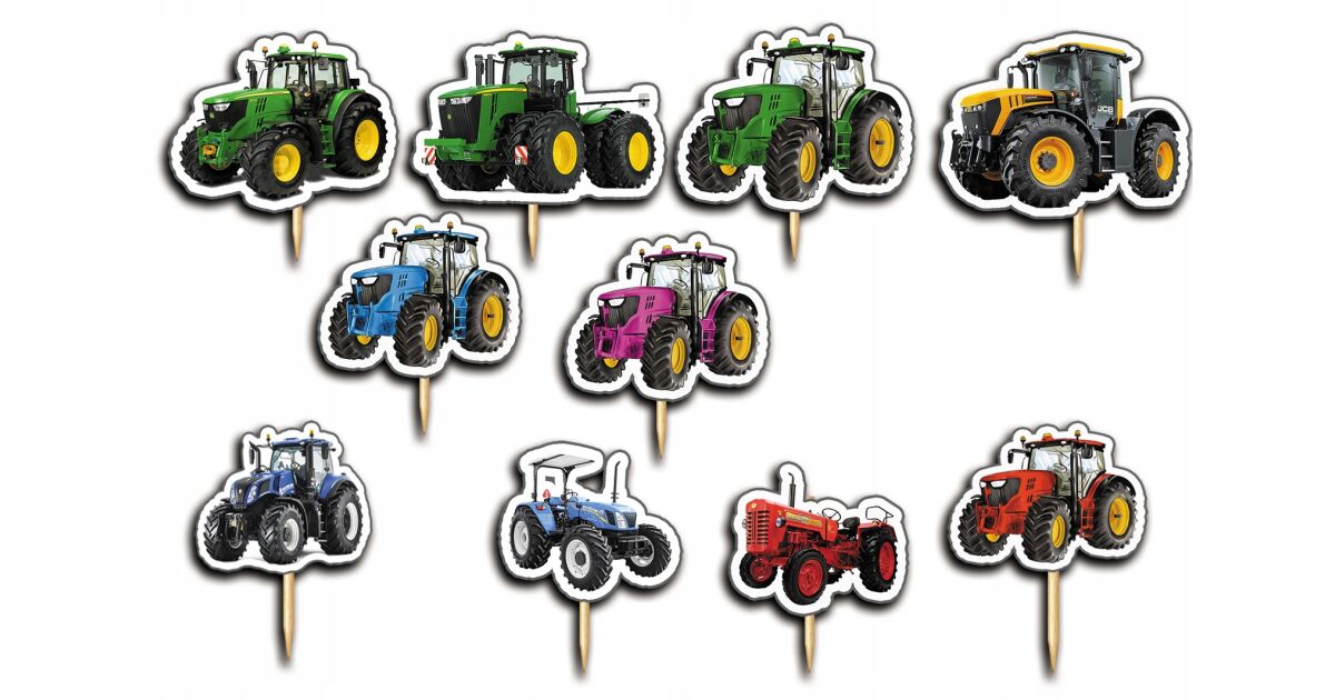 CAKE TOPPERS díszítő készlet - TRACTOR TRAILER 10db. | Pepita.hu