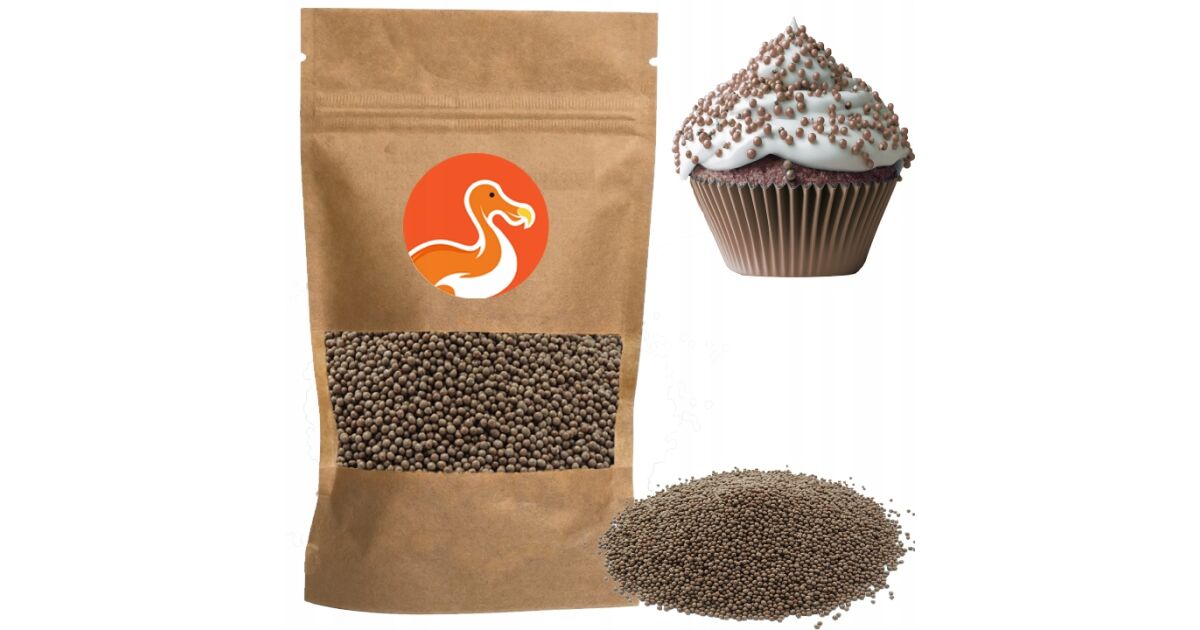 SZÓRÓCUKOR BARNA CUKOR MAHAGÓNI SZÜLETÉSNAPI TORTA DEKORÁCIÓ 50G ...