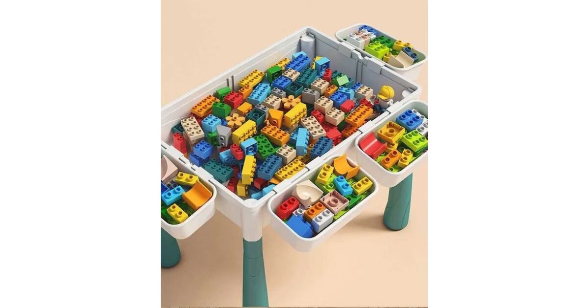 LEGO 7 az 1-ben multifunkcionális asztal székekkel, homok-, víz- és ...