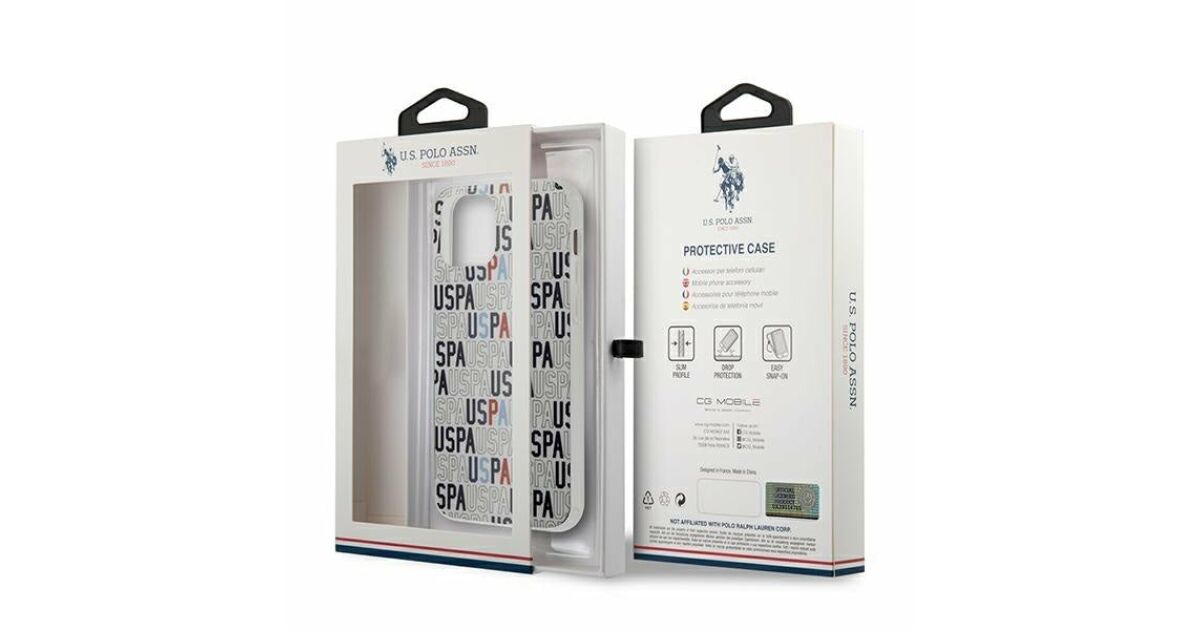 Us Polo Assn. Logo Mania Kollekciós Tok Iphone-Hoz 12/12 Pro White ...