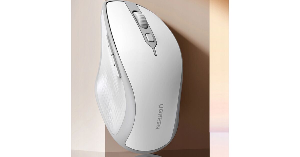Ugreen Vezeték Nélküli, Ergonomikus Bluetooth-Egér 2,4 Ghz, Fehér Mu101 ...