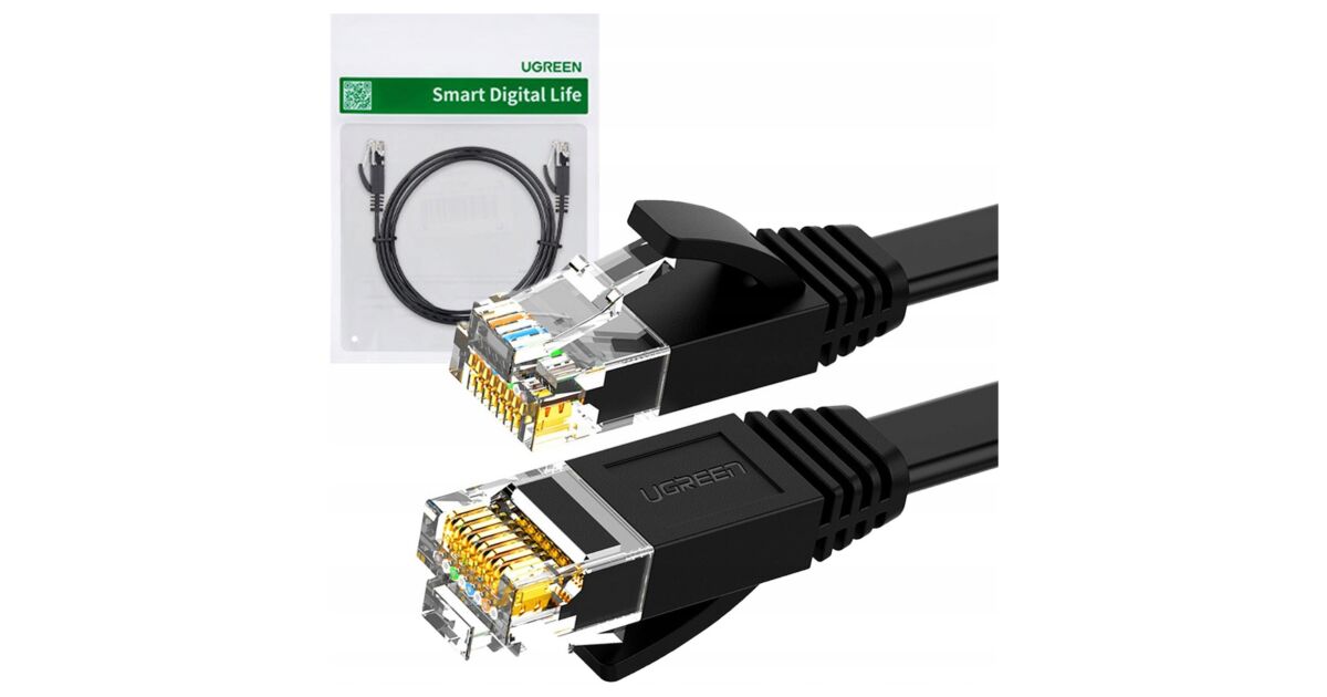 Ugreen Kábel Lan Ethernet Rj45 Patchcord Cat6 0,5M Fekete | Pepita.hu