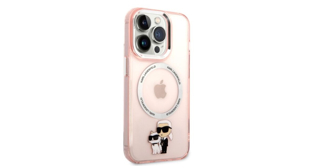 Karl Lagerfeld KLHMP14XHNKCIP iPhone 14 Pro Max 6,7 tvrdé puzdro ružové ...