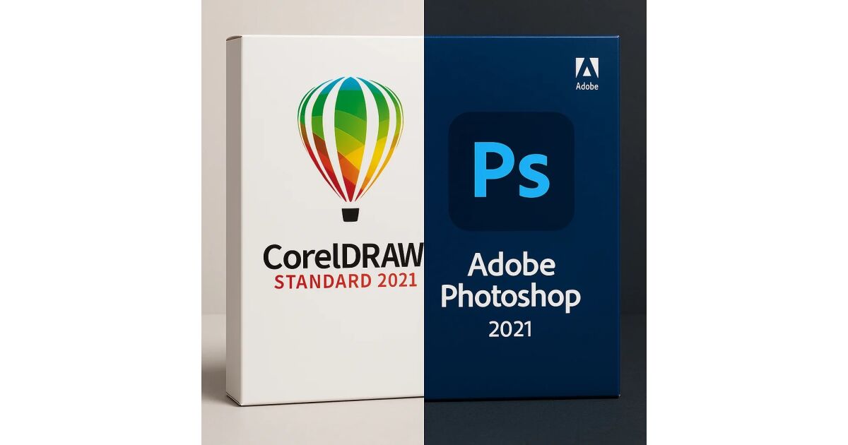Pakiet CorelDRAW Standard 2021 + Adobe Photoshop 2021 | Pepita.com