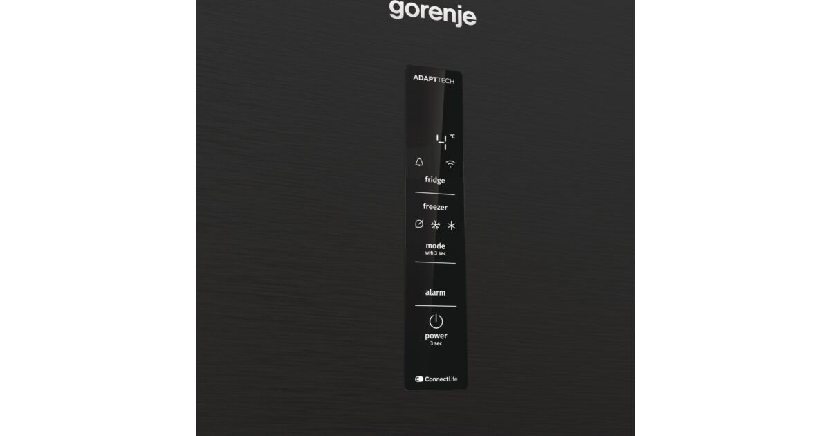 Gorenje NRB620C61BX4WFE Alulfagyasztós hűtőszekrény, 413l, M: 203 ...
