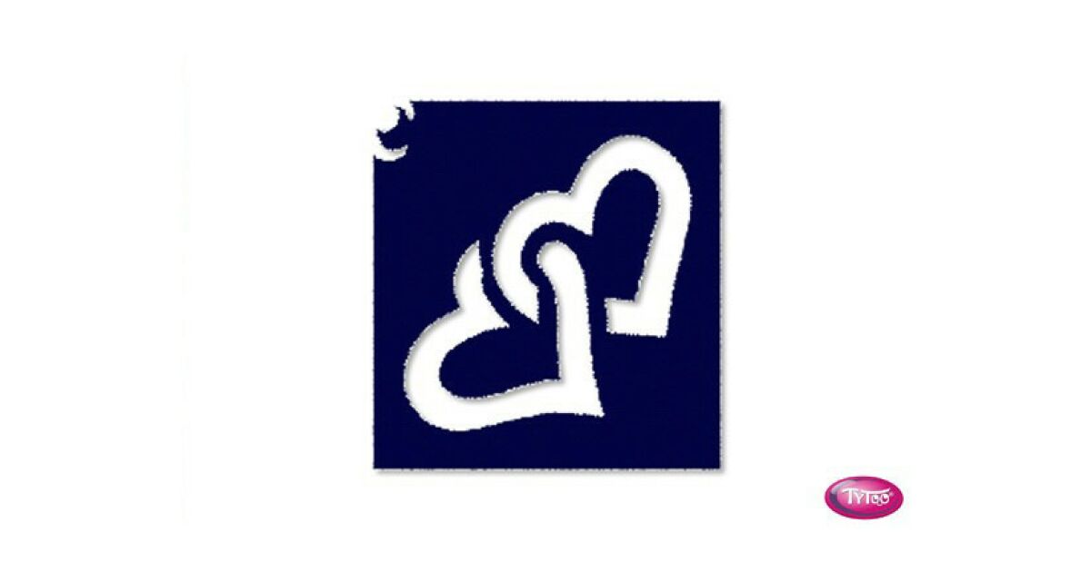 Tytoo testfestő minta sablon 5x5cm SZ-03 Szív | Pepita.hu