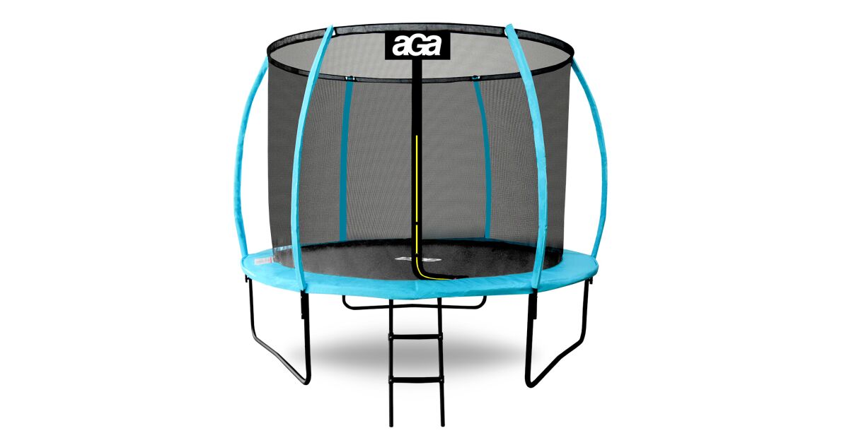 Trambulin belső védőhálóval létrával 305 cm Aga SPORT EXCLUSIVE MRPU1010LB - Világoskék | Pepita.hu