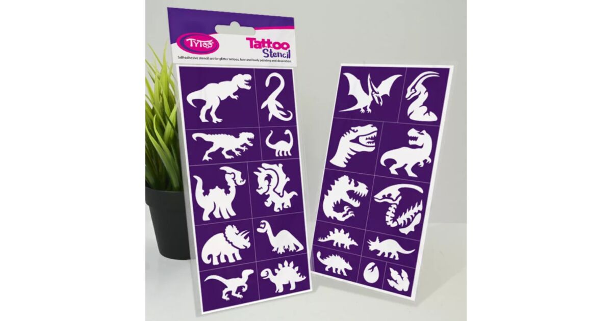 Testfestő minta sablon szett - Dinoszauruszok | Pepita.hu