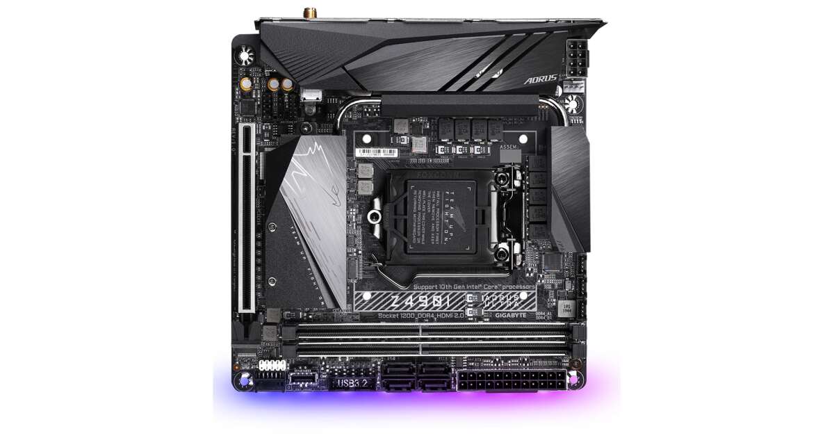 Gigabyte Z490I AORUS ULTRA (rev. 1.x) Intel Z490 LGA 1200 mini ITX ...