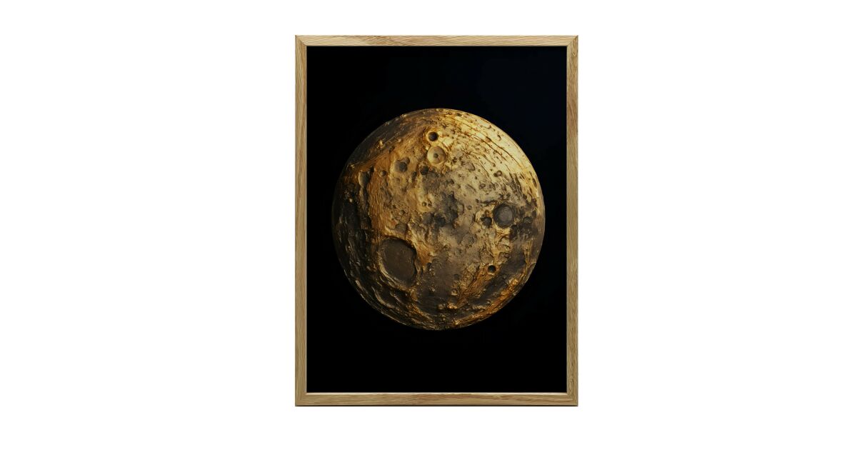 KERET FALI PLAKÁT GOLDEN NIGHT GOLD KERET 40x50 CM | Pepita.hu