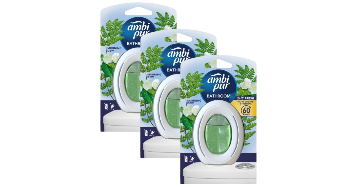 Ambi Pur Morning Dew fürdőszobai Légfrissítő 3x8ml | Pepita.hu
