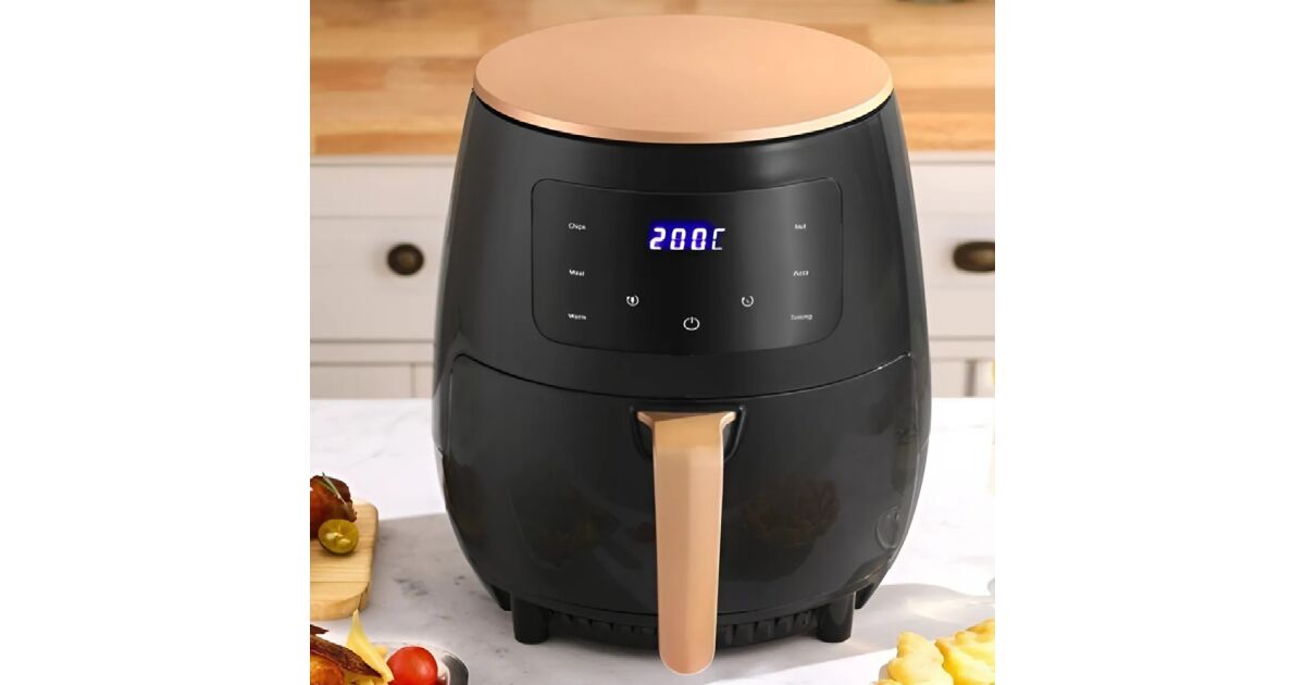 KIMIYO 6L LCD kijelzős Air Fryer – nagy kapacitású, egészséges ...
