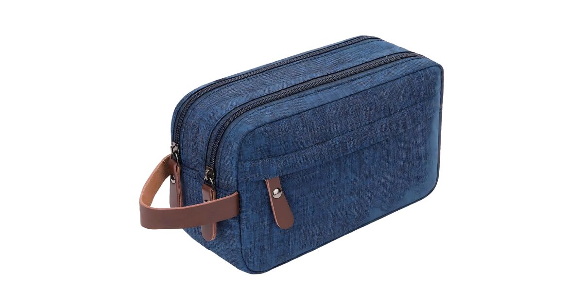 JOZY® férfi kozmetikai táska, praktikus kialakítás, dupla cipzárral ...