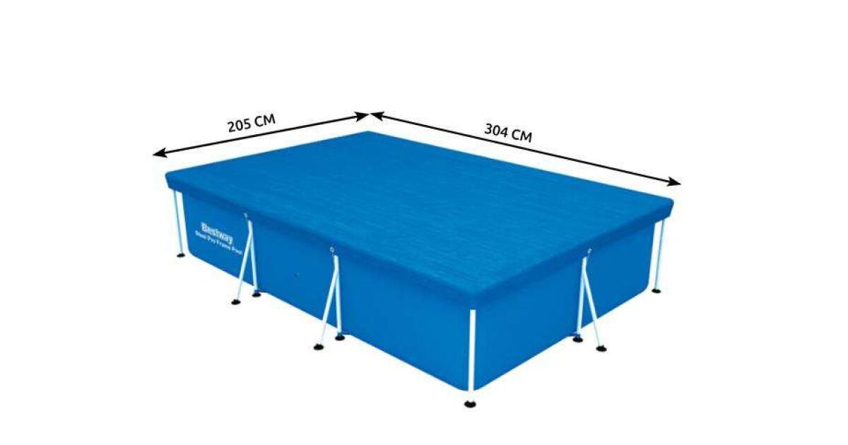 Univerzális medencetakaró 3x2 m-es fémvázas medencéhez – BESTWAY 58106 ...