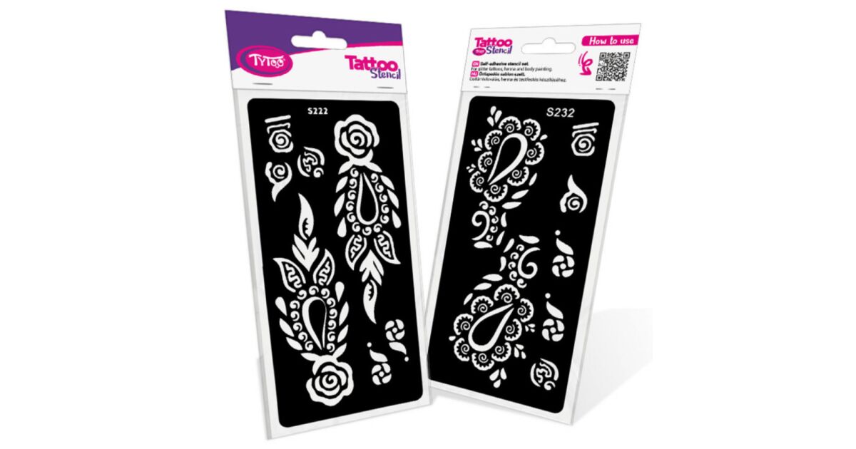 TyToo Henna testfestő sablon 2db - S222-S232 | Pepita.hu