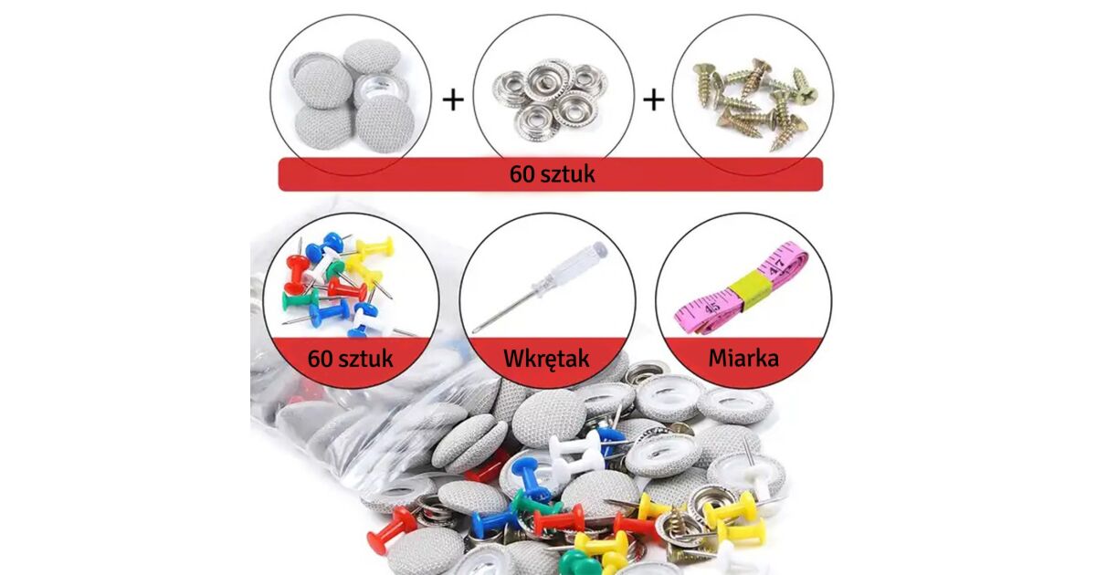 Kit pentru reparatia plafonului auto, 60 de nituri de reparatie, din ...