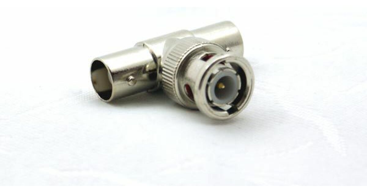 BNC T-Stück Verbinder, 1 Stecker – 2 Buchsen | Pepita.com