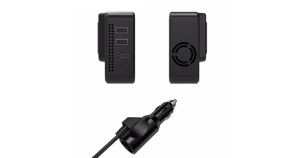 Invertor de tensiune Auto 12V, EMESZON® M8300-2, Putere 200W, Iesire ...