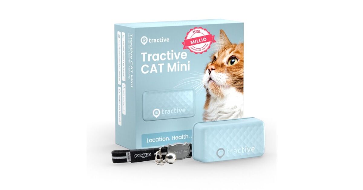 Tractive GPS CAT Mini menta macska GPS nyomkövető és tevékenységfigyelő ...