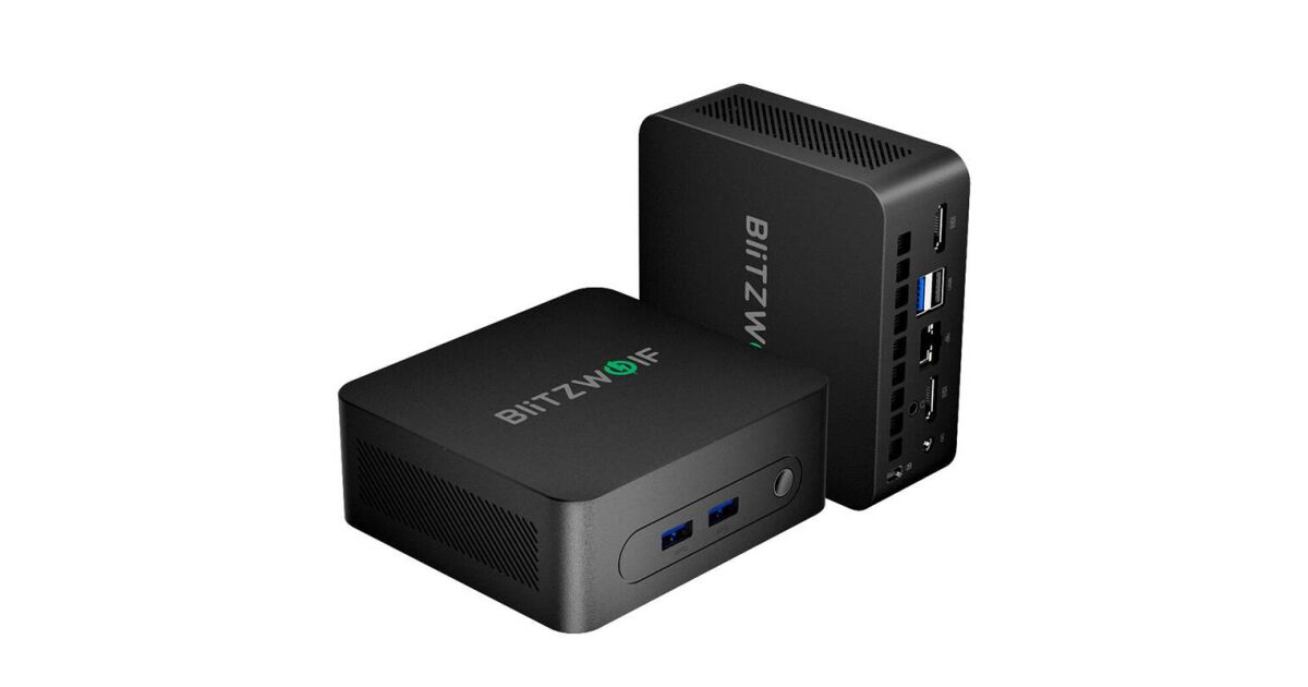 BlitzWolf BW-MPC2 Windows 11 Intel Dual Display Mini PC czarny | Pepita.com