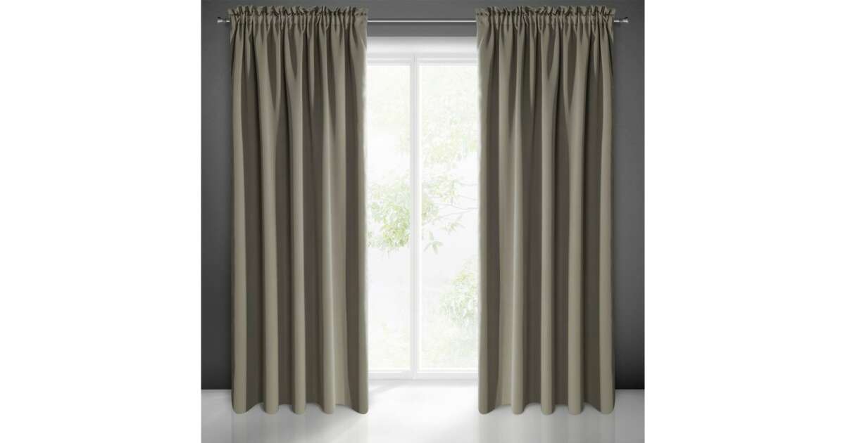 Logan sötétítő függöny Cappuccino barna 135x270 cm | Pepita.hu