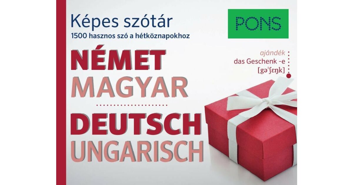 PONS Képes szótár Német-Magyar | Pepita.hu
