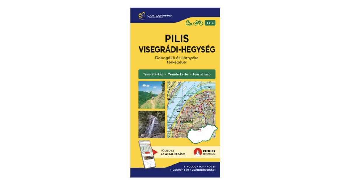 Pilis és Visegrádi-hegység térkép 1:40 000 | Pepita.hu