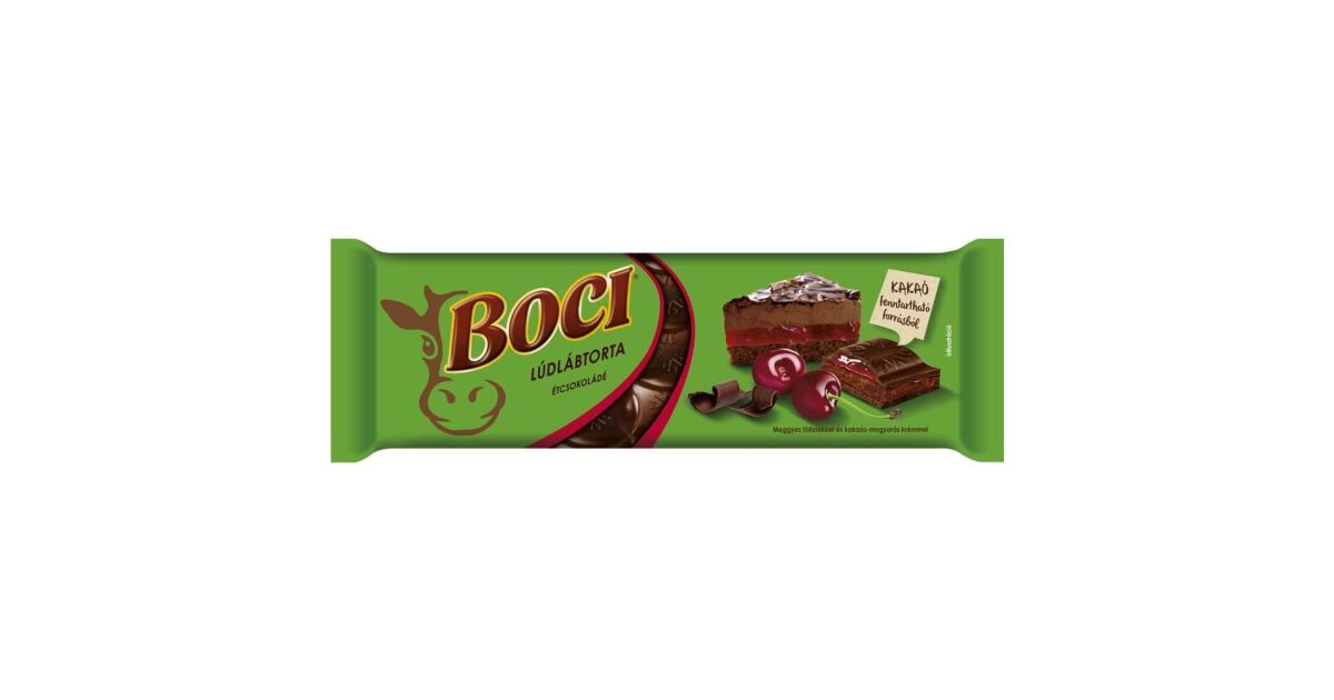 Boci Lúdlábtorta Étcsokoládé - 280g | Pepita.hu