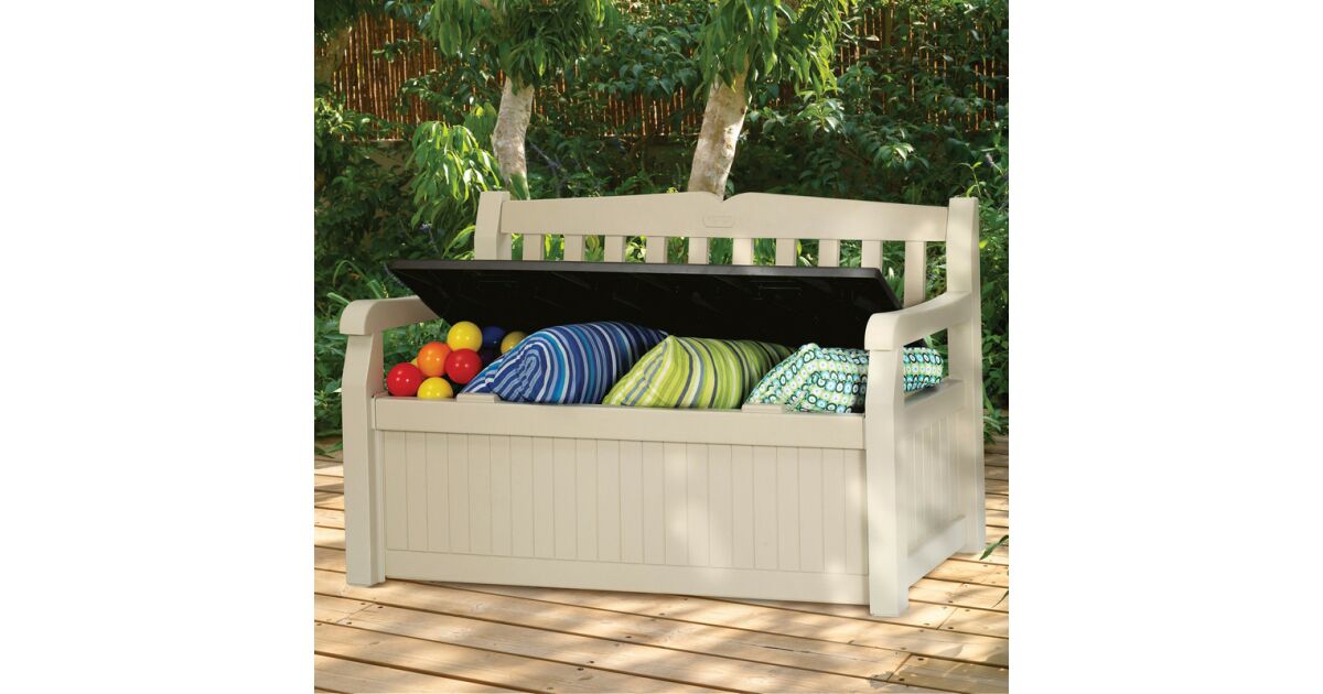 Keter Eden Garden Bench 265L kerti pad, bézs | Pepita.hu