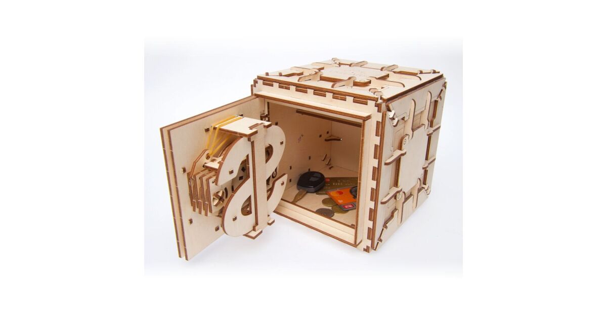 Ugears játék - 3D fa mechanikus kirakós Széf | Pepita.hu