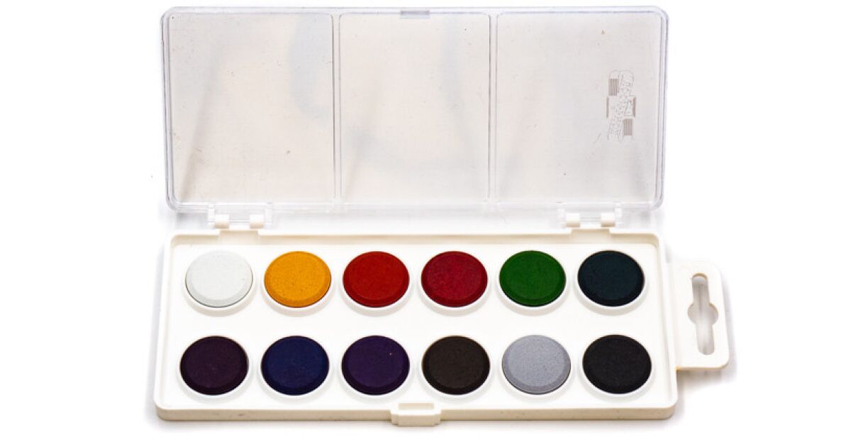 Anilinky vízfesték készlet 12szín, 22,5mm | Pepita.hu