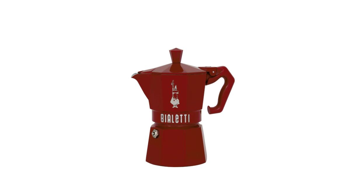 Bialetti Moka Exclusive 3 személyes kávéfőző piros | Pepita.hu
