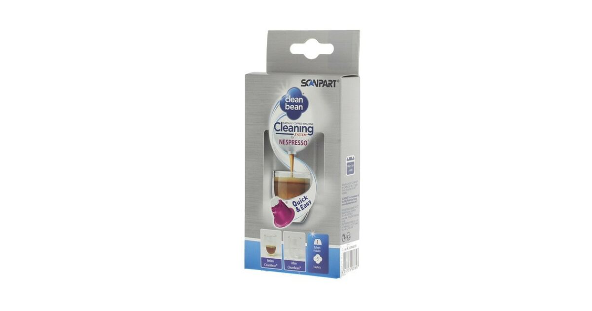 Scanpart 2790000170 Clean Bean Nespresso-kompatible Reinigungstabletten ...