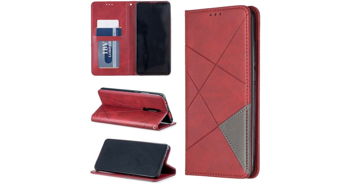 Samsung Galaxy Note 20 Pro, Oldalra nyíló tok, stand, geometria minta ...