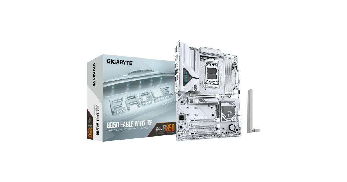 GIGABYTE B850 EAGLE WIFI7 ICE AMD B850 Socket AM5 ATX PC alaplap ...