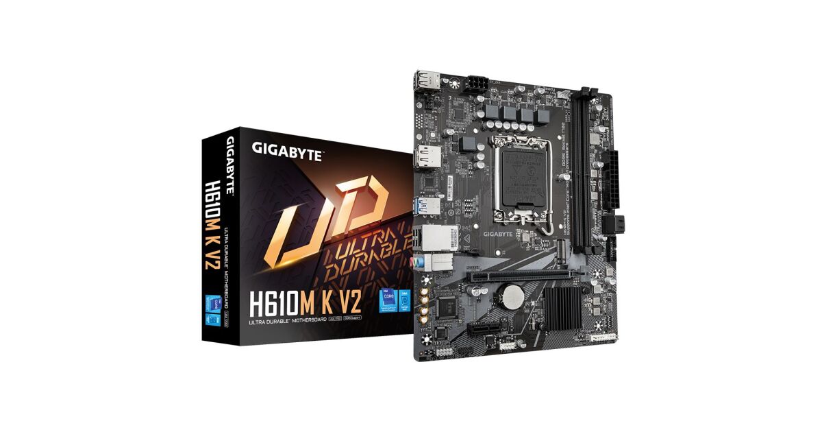 GIGABYTE H610M K V2 Intel H610 LGA 1700 Micro ATX PC alaplap | Pepita.hu