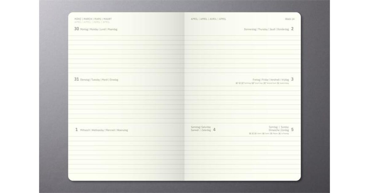 Naptár, A5, heti, 2026, puha borító, SIGEL Conceptum, fekete | Pepita.hu