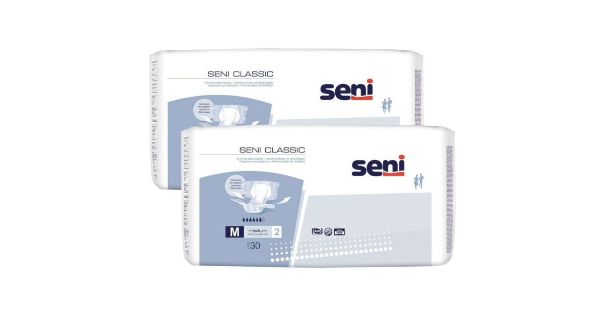 Seni Classic Medium 2 Felnőtt pelenka 75-110cm (2x30db) | Pepita.hu