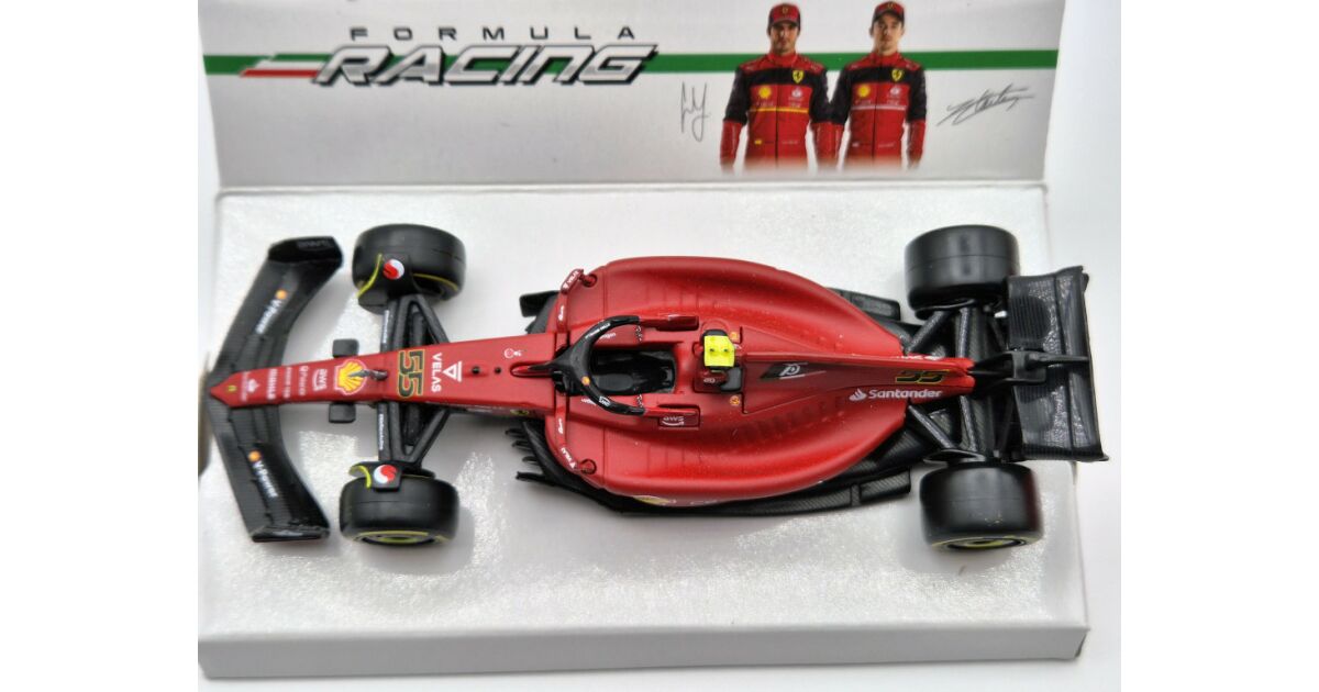 Ferrari SF22 F1 #55 (2022) - Carlos Sainz - Bburago - 1:43 | Pepita.hu