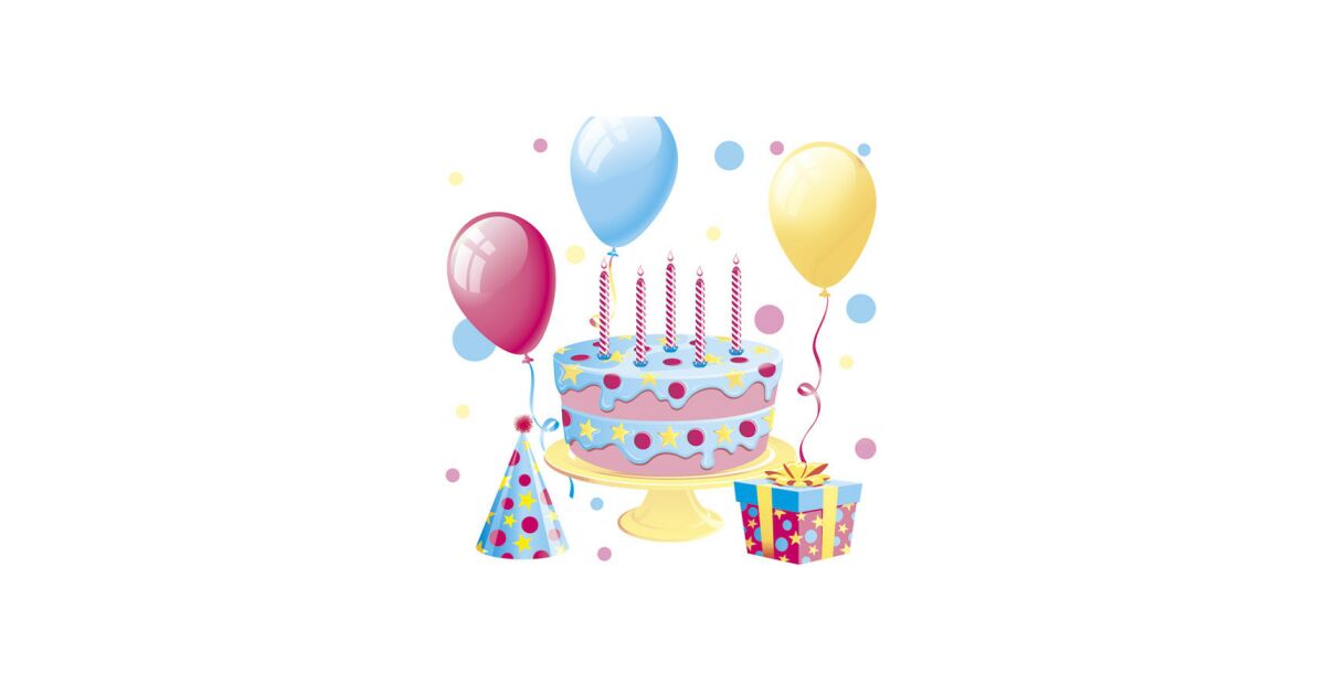 Happy Birthday Cake with Balloons szalvéta 20 db-os 33x33 cm | Pepita.hu