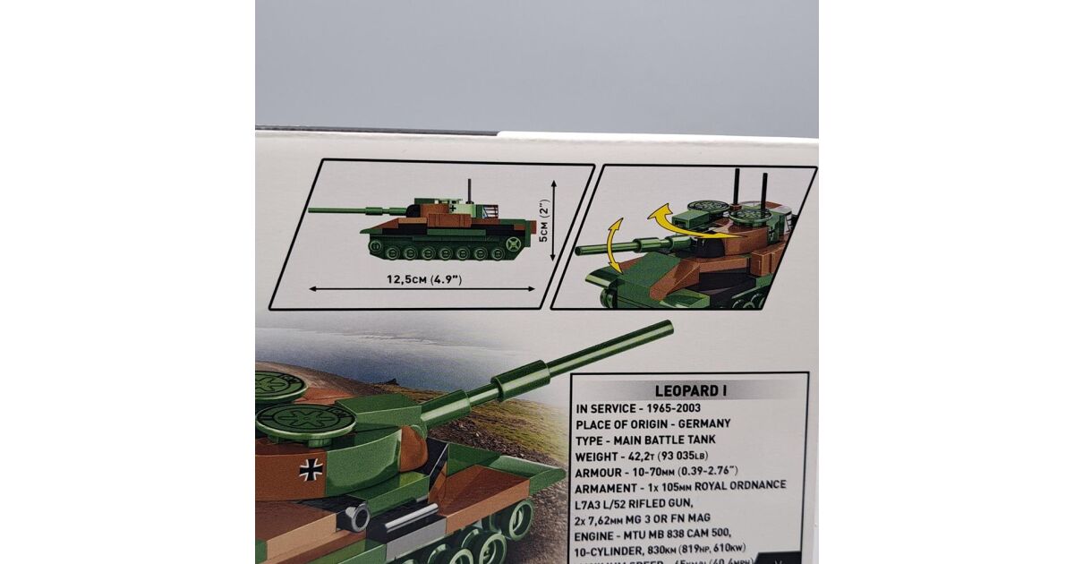Cobi Leopard I. tank 147 db-os 1:72 3105 | Pepita.hu