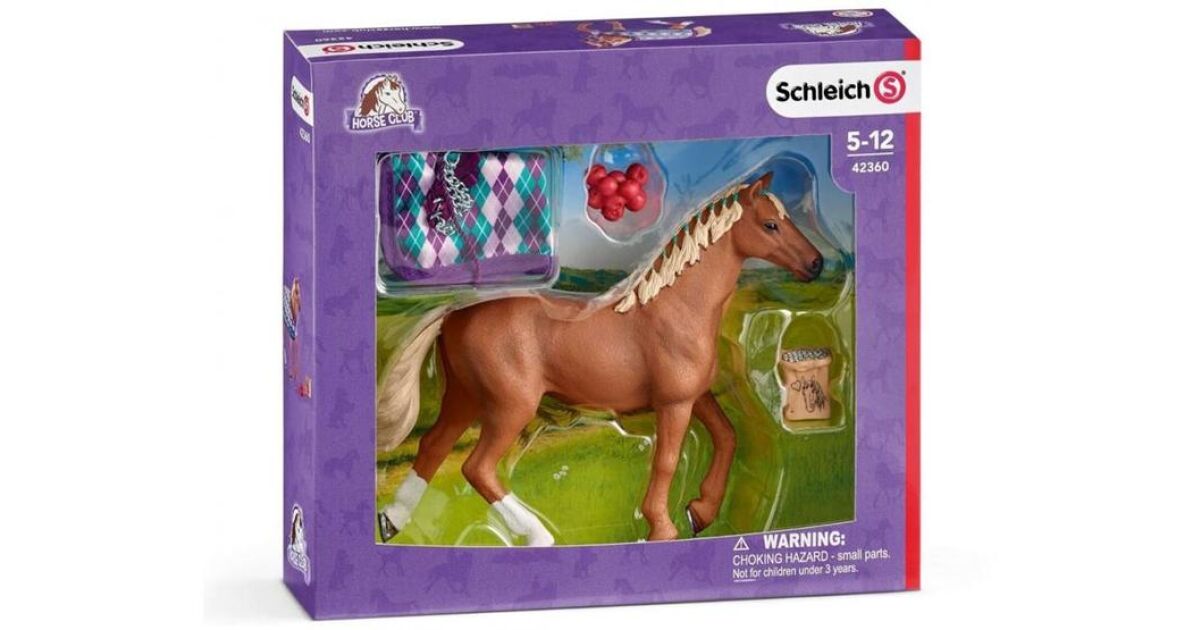 Schleich 42360 Angol Telivér kanca takaróval játékszett - Horse Club ...