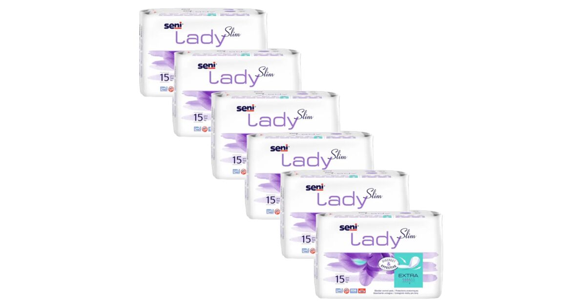 Seni Lady Slim Extra tampoane pentru incontinență 6x15pcs | Pepita.com