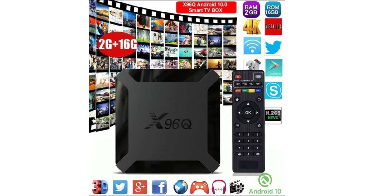 X96 Android 4K Tv Box Médialejátszó 2GB RAM 16GB ROM | Pepita.hu