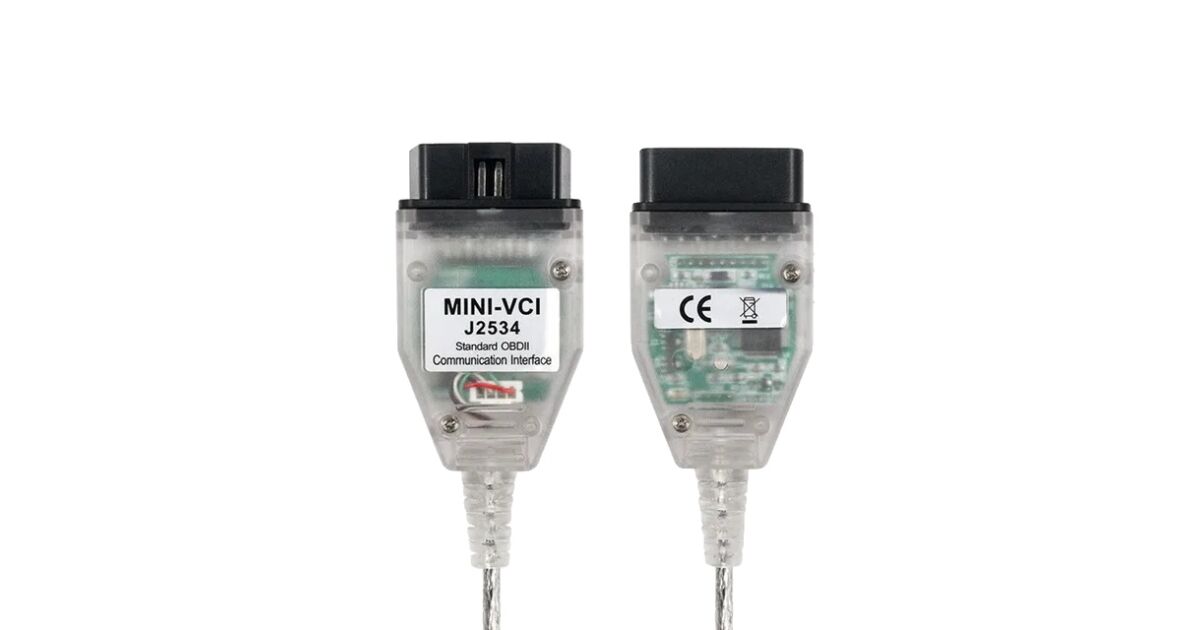 Toyota Mini VCI diagnosztikai kábel, V1800008 verzió, FT232RL interfész ...