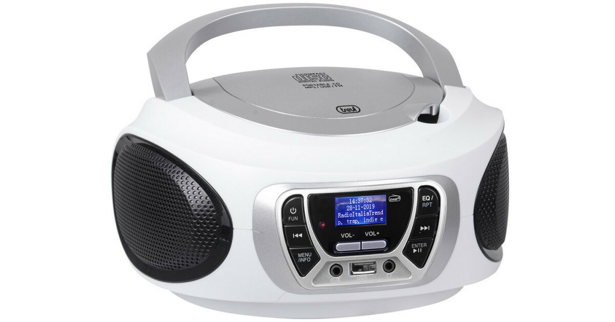 Trevi CMP 510 DAB Boombox Stereo Portabil cu CD, DAB/DAB+, Radio FM ...